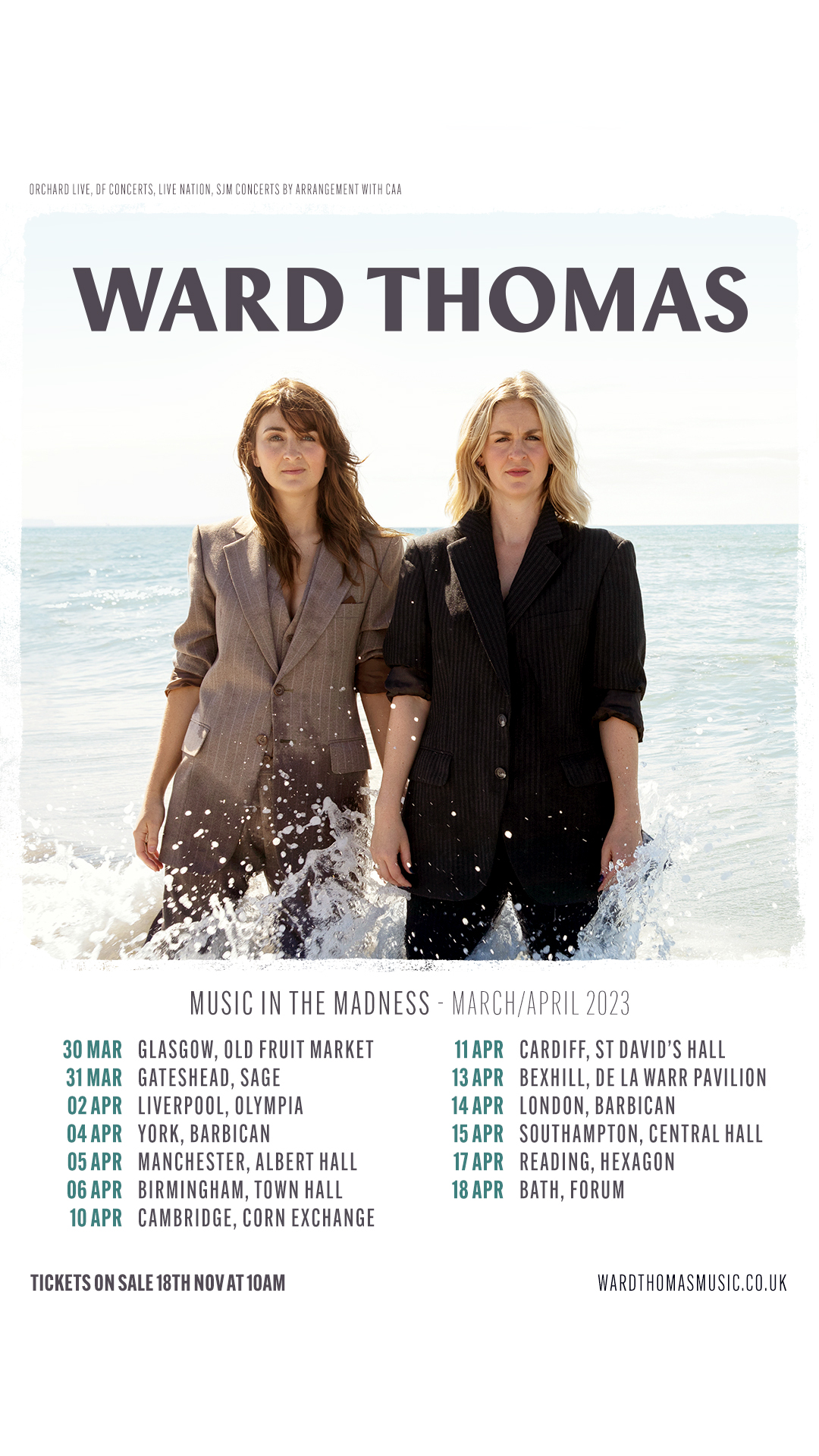 Ward Thomas UK Tour – March/April 2023 – Huw Foster